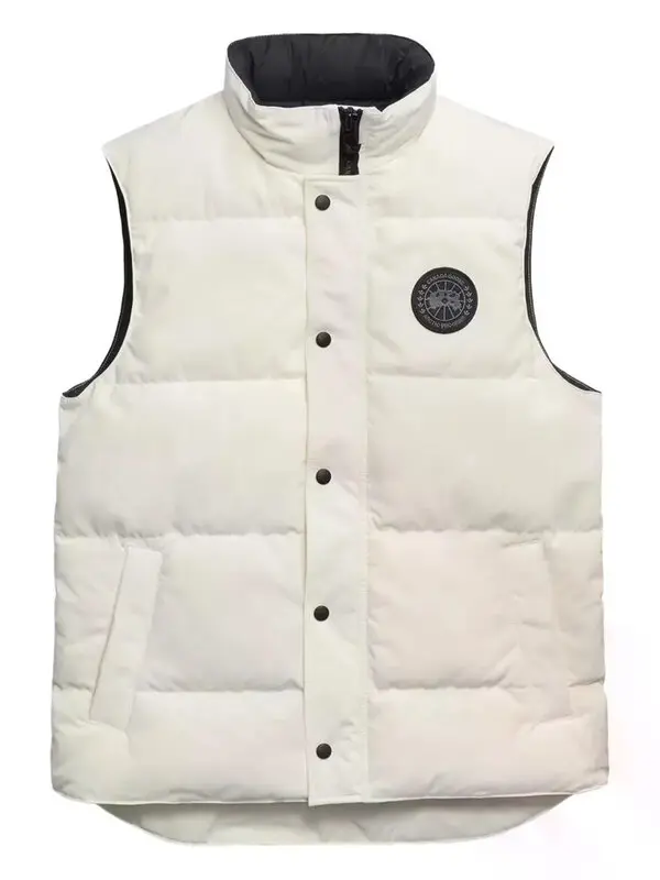 Canada Goose Garson Quilted Logo-patch Gilet - White