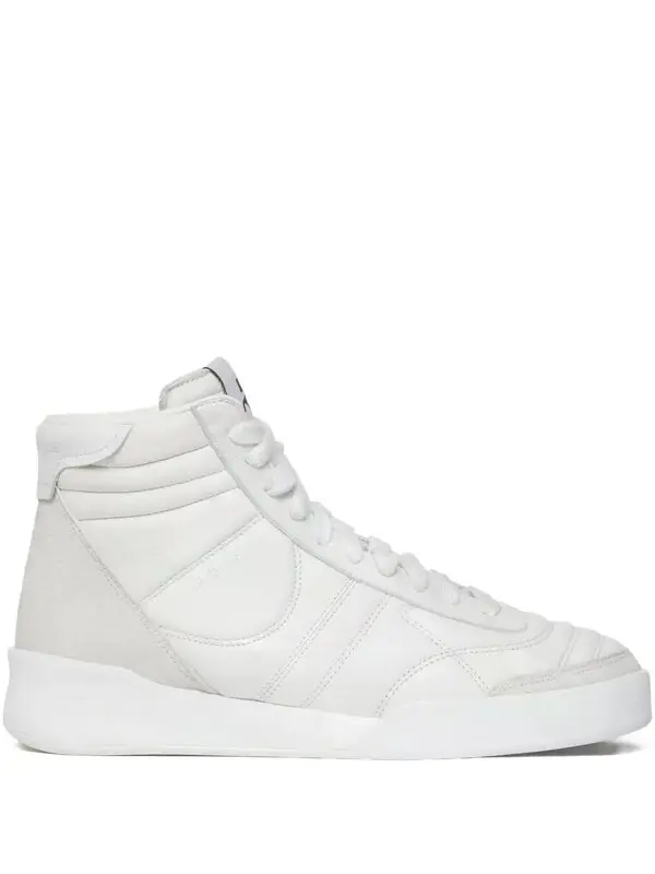 COURREGES Padded Leather High-top Sneakers