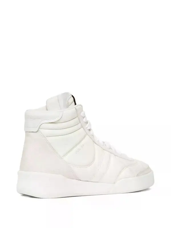 COURREGES Padded Leather High-top Sneakers