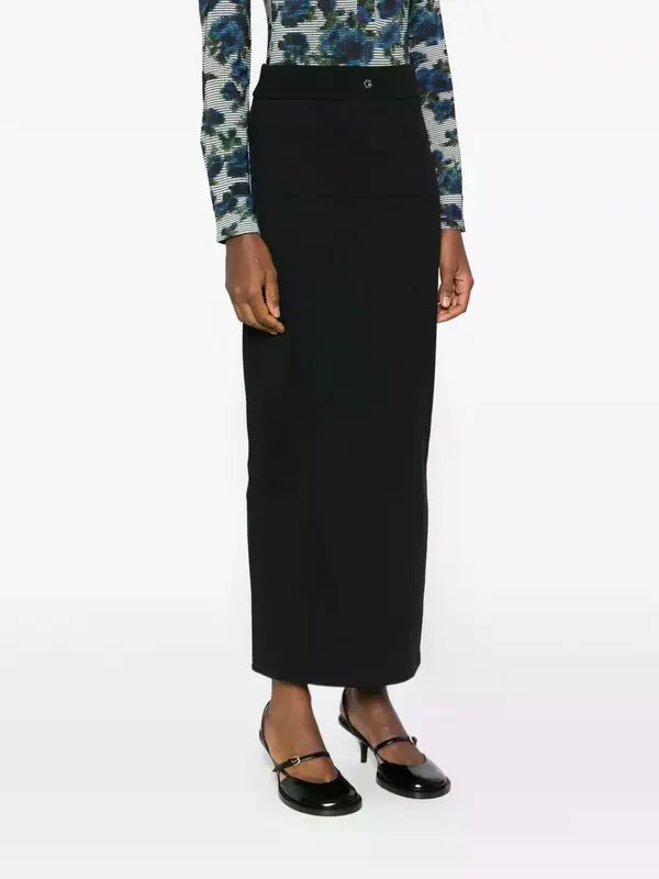 Coperni Straight Maxi Skirt - Black