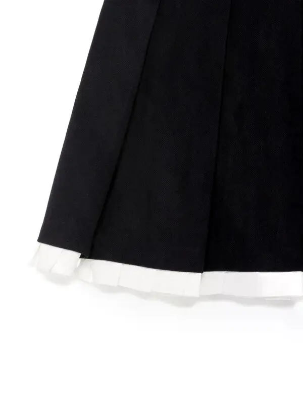 SHUSHU/TONG Wool Pleated Skirt - Blue