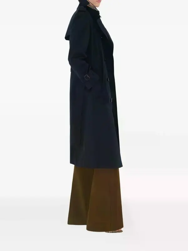 Burberry Waterloo Double-breasted Trench Coat - Blue