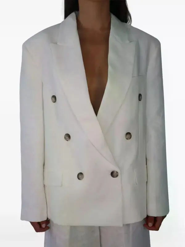 VICOLO Double-breasted Button Blazer