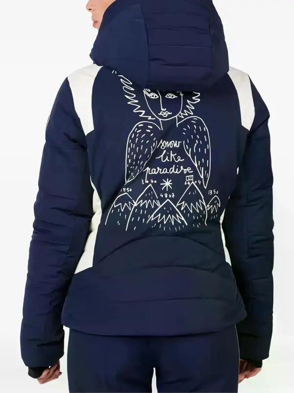 Rossignol X Jcc Graphic-print Down Jacket - Blue