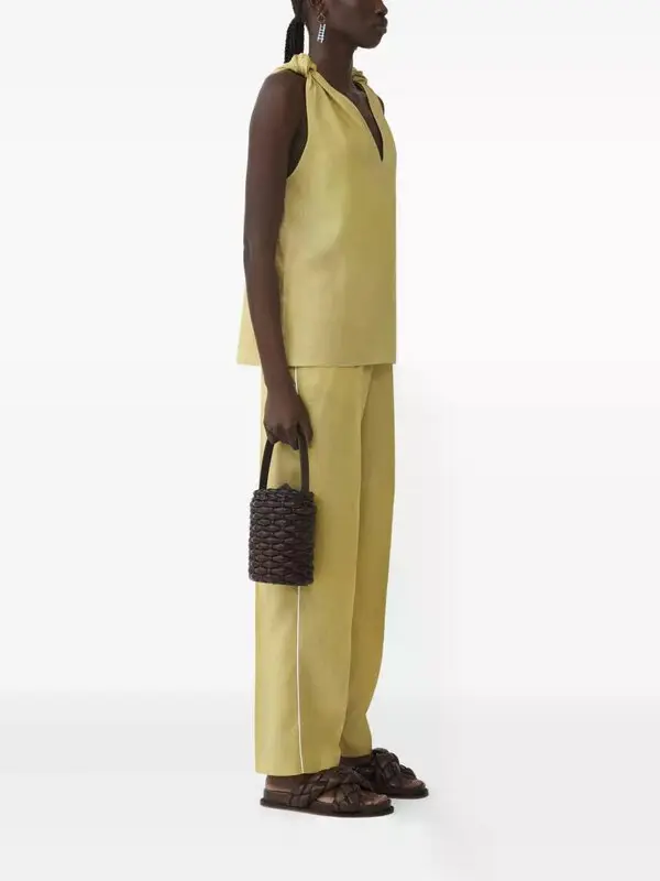 Fabiana Filippi Sleeveless V-neck Top - Yellow