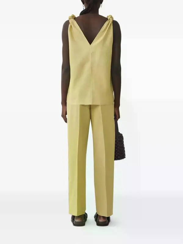 Fabiana Filippi Sleeveless V-neck Top - Yellow