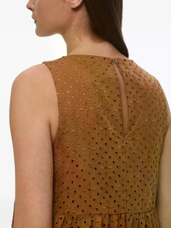 brown eyelet dress Eyelet Virgie Dress