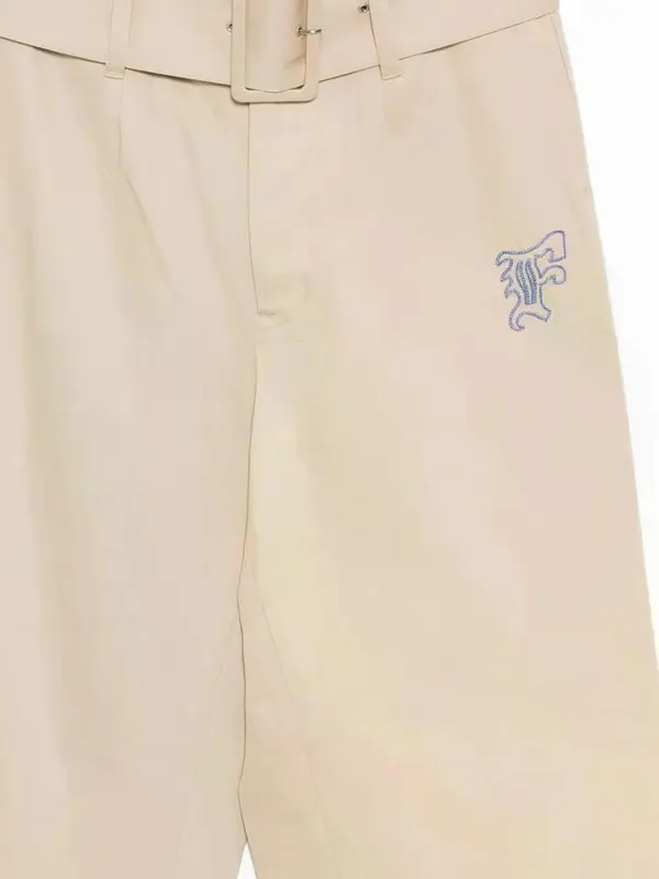 Facetasm Logo-embroidered Trousers - Neutrals