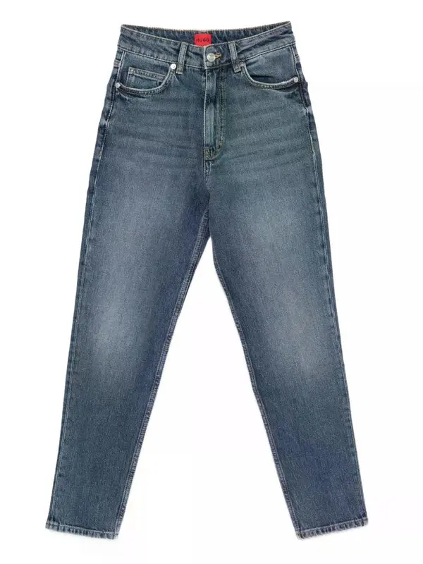 Hugo High-waisted Straight Leg Jeans