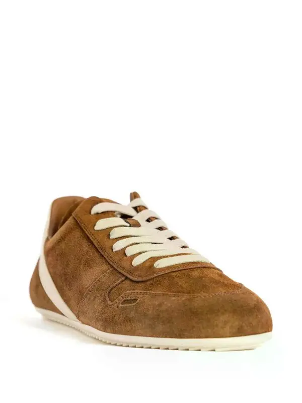 Rick Owens Minimal Suede Sneakers - Brown