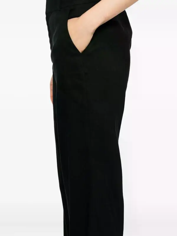 Alice + Olivia Pinstripe Wide-leg Trousers - Black