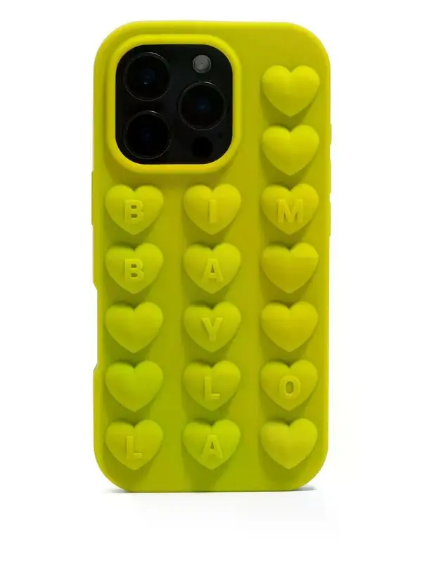 Bimba Y Lola Heart-embellished Iphone 16 Pro Case - Green