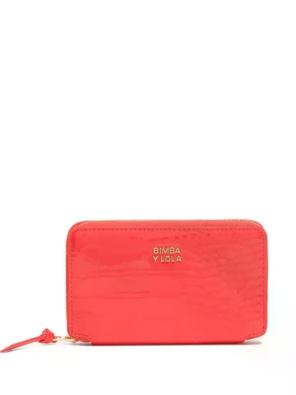 Bimba Y Lola Crocodile-effect Zip-around Wallet - Red