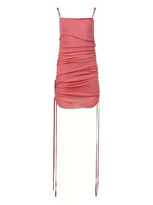 DION LEE Ribbed Drawstring Dress
