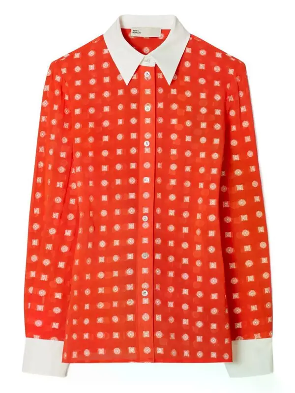 Tory Burch Dot-print Blouse