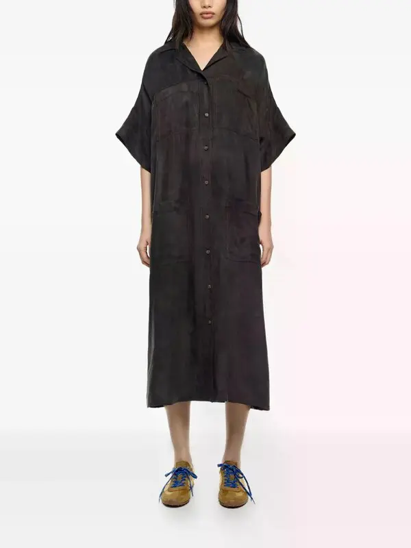 Bimba Y Lola Button-down Patch-pocket Dress