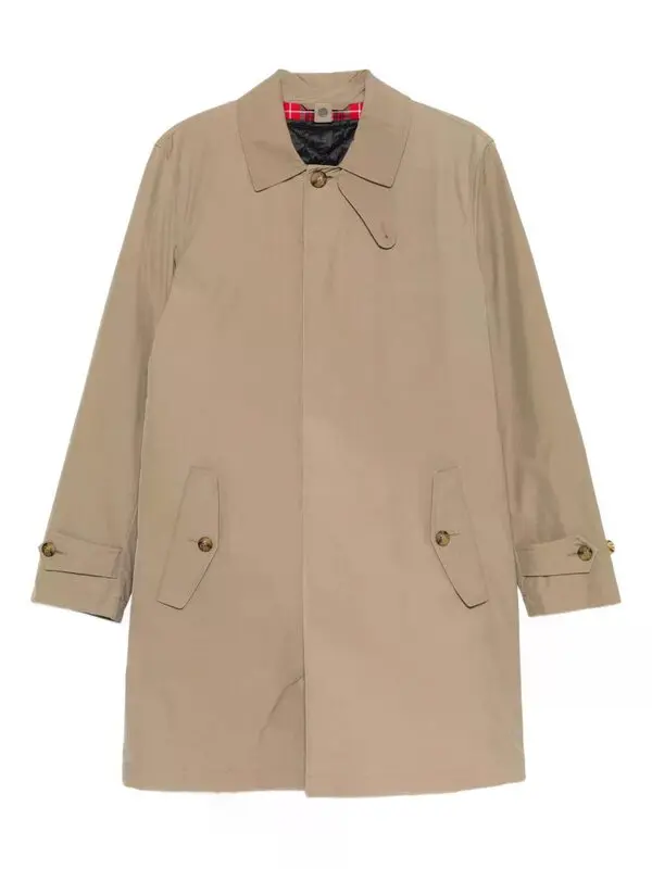 BARACUTA Button-fastening Flap-pockets Trench Coat - Neutrals