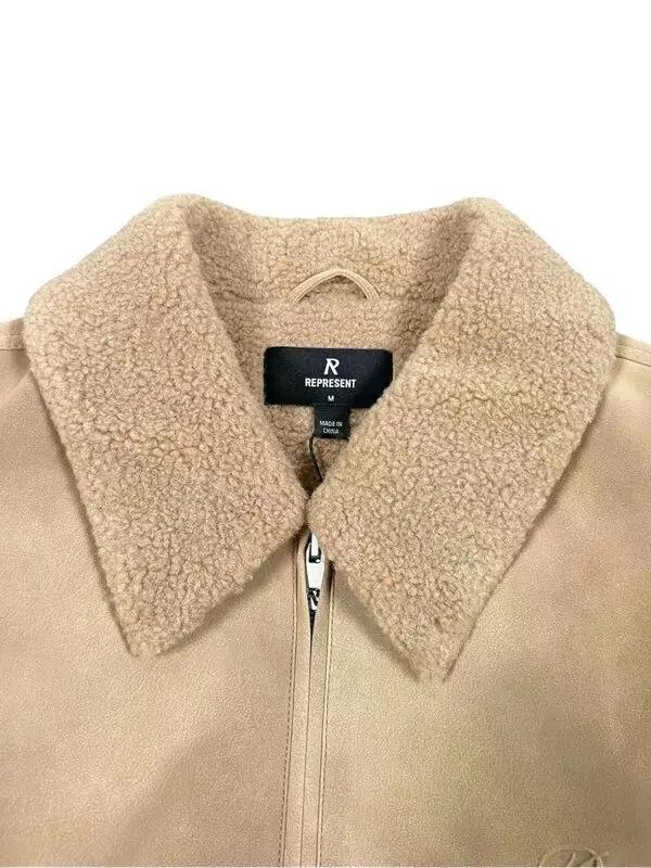 REPRESENT Shearling-collar Jacket - Neutrals