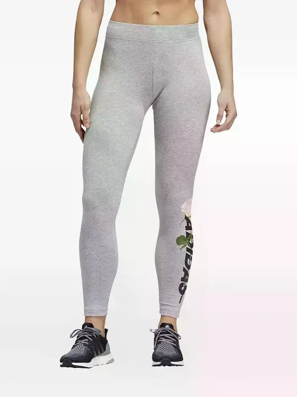Adidas Rose-print Leggings