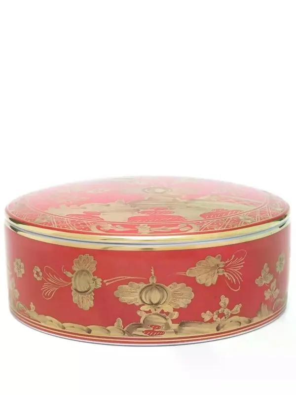 GINORI 1735 Porcelain Trinket Box - Red