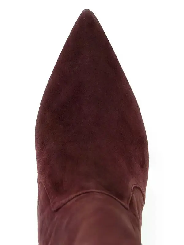 STUART WEITZMAN 85mm Vinnie Side-zip Boots - Red