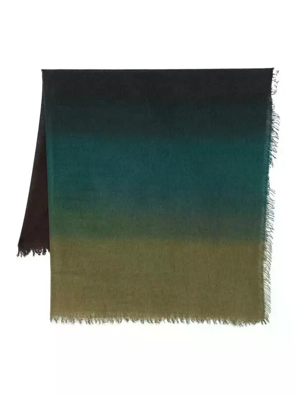 Faliero Sarti Fringed Scarf - Green