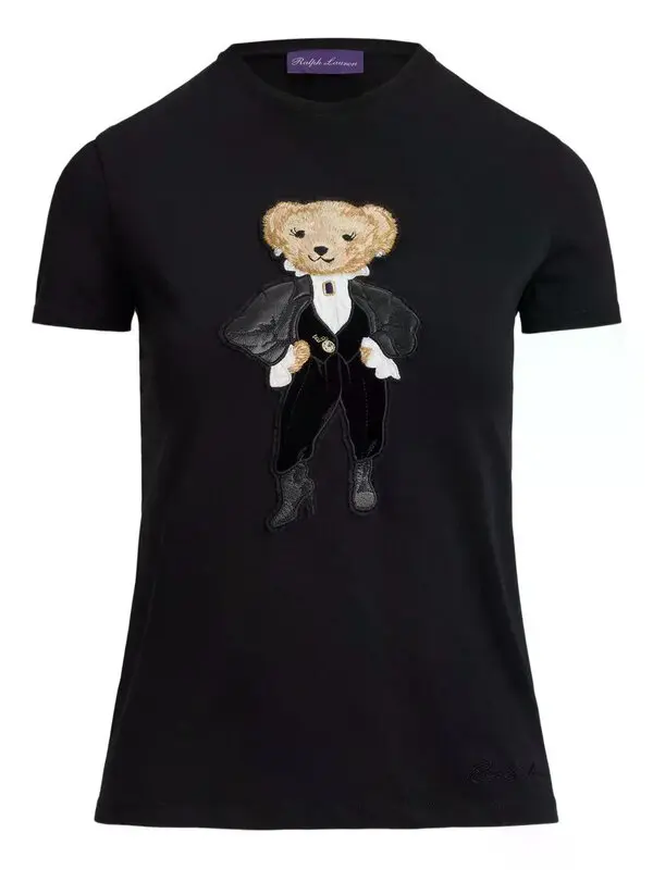 Ralph Lauren Polo Bear Appliqué T-shirt - Black