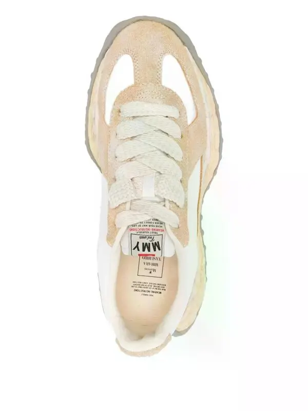 Mihara Yasuhiro Paneled Design Sneakers - White