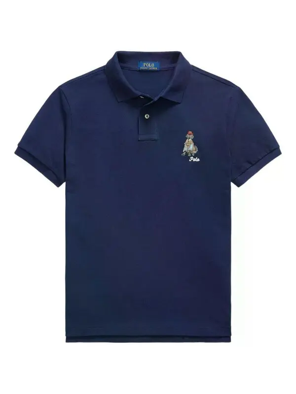 Polo Ralph Lauren Embroidered Dog Polo Shirt - Blue