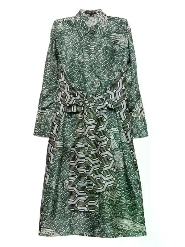 Biyan Printed Silk Dress