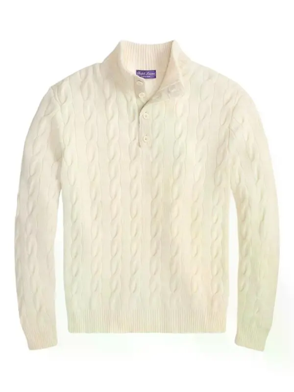 Ralph Lauren Purple Label Cable-knit Sweater