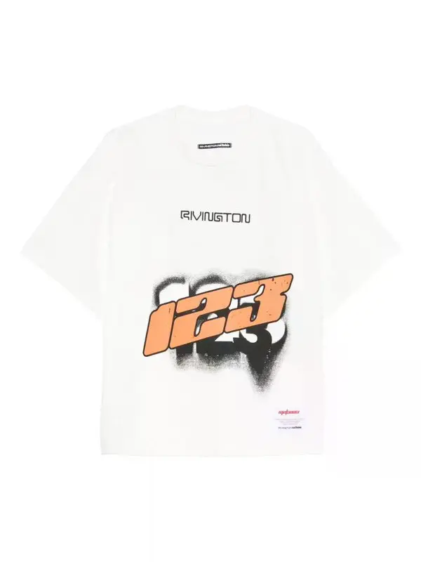 RRR123 Logo-print T-shirt - White