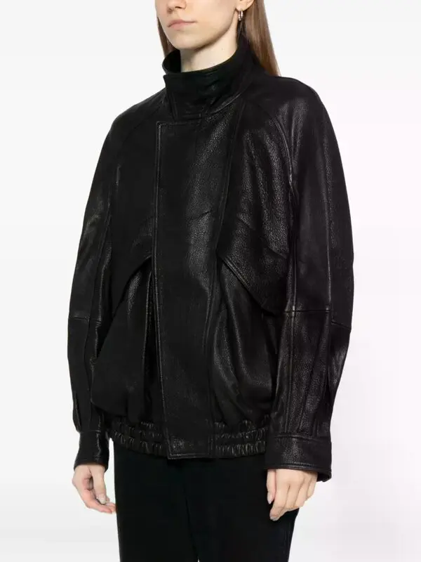 Nour Hammour Ariste Leather Jacket - Black