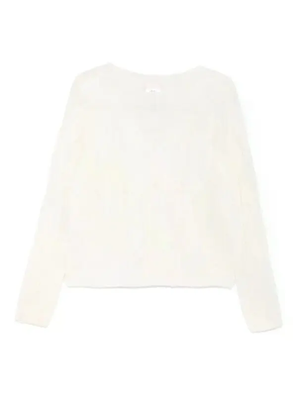 Liu Jo Cable-knit Cropped Sweater