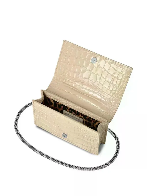 Philipp Plein Crocodile-print Claw Clutch