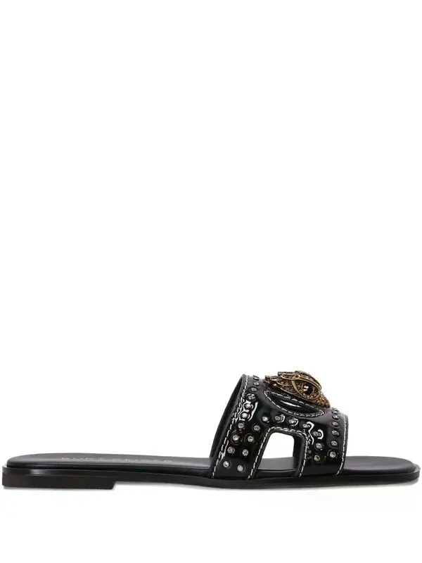 Kurt Geiger Eagle-charm Cut-out Sandals - Black