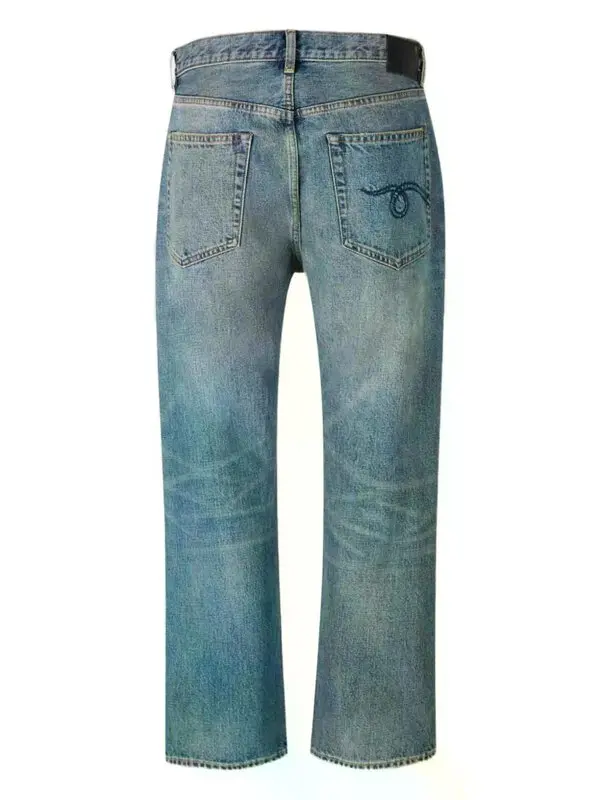 R13 Embroidered-pocket Jeans
