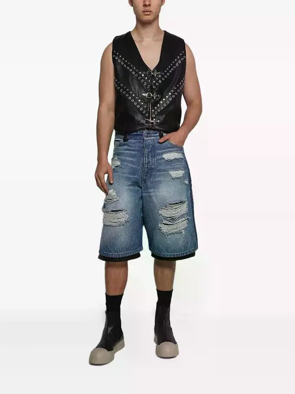 EARTHLING VIP Stacked Denim Shorts