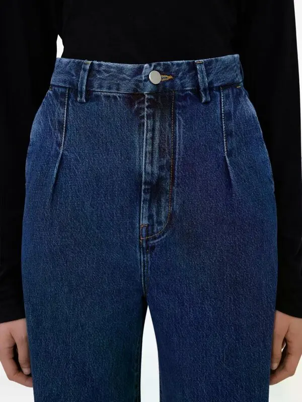 Loulou De Saison Pleated Wide-leg Jeans