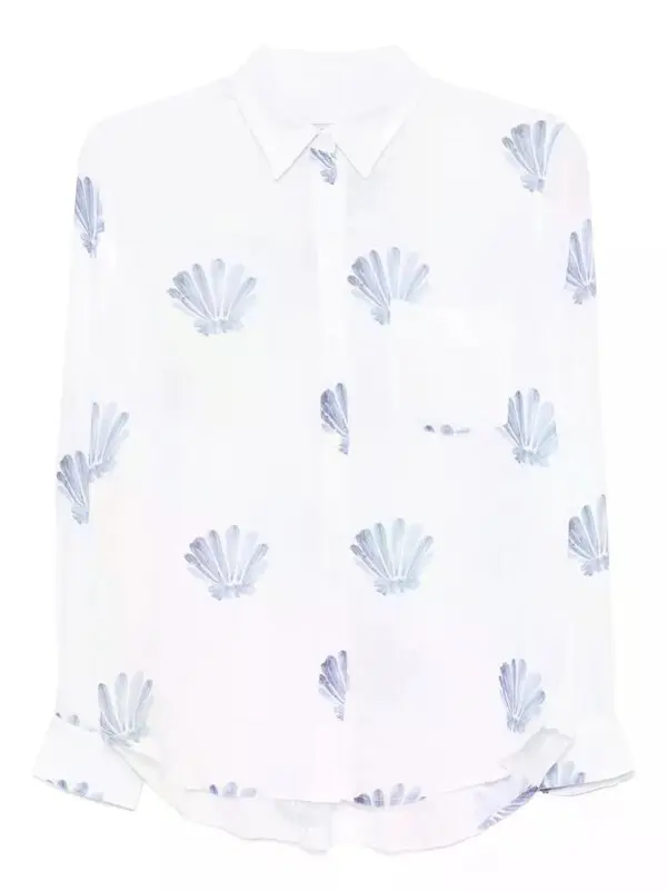 Rails Shell-printed Shirt - White