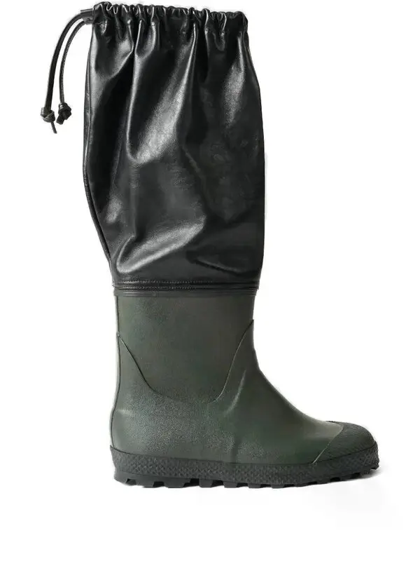 RIER Leather-top Rain Boots