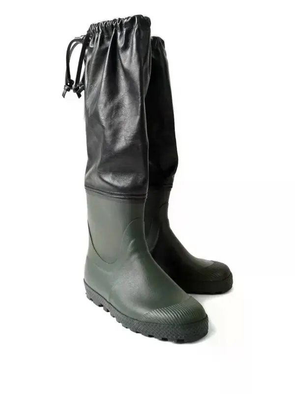 RIER Leather-top Rain Boots