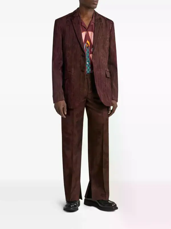 Etro Pleated Floral-pattern Jacket