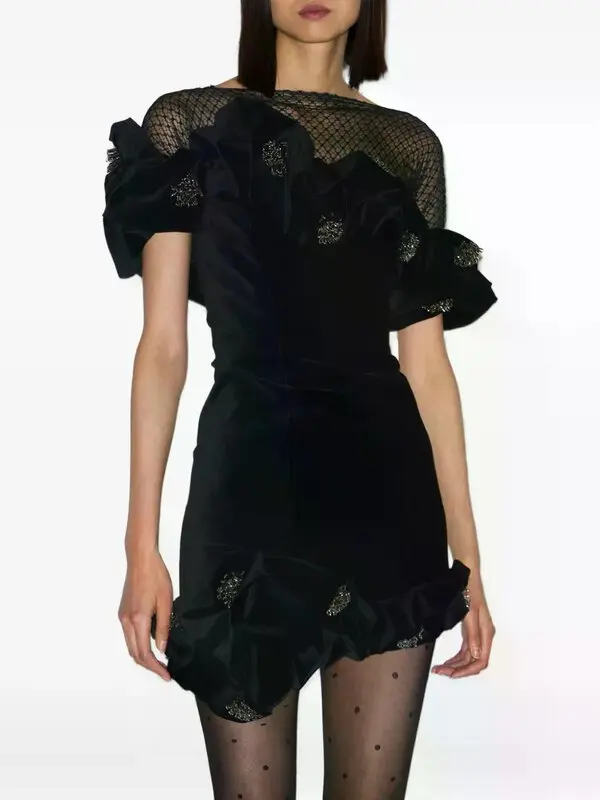 Isabel Marant Étoile Eliska Mini Dress With Ruffled Detailing