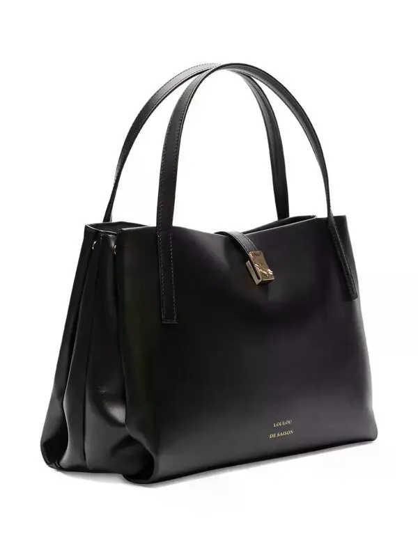 LOULOU Clasp-detail Leather Shoulder Bag