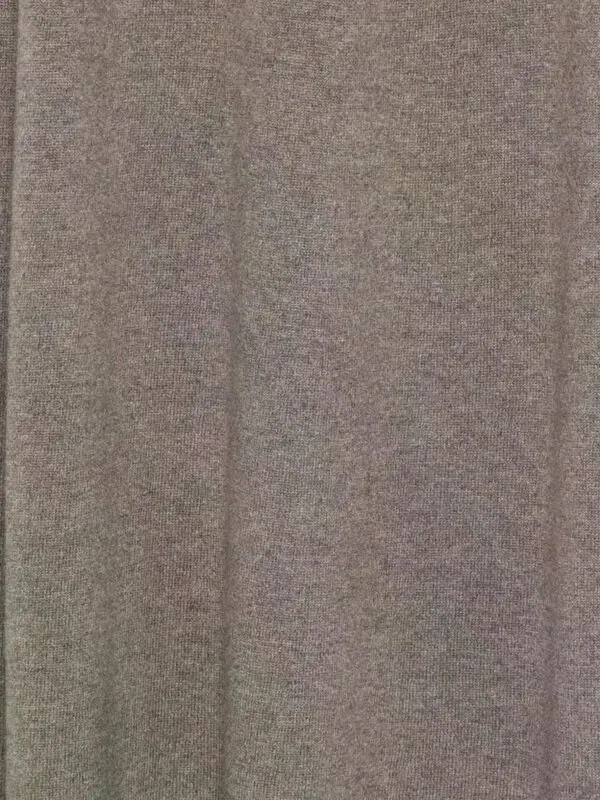 LISA YANG Ribbed-trim A-line Cashmere Skirt - Neutrals