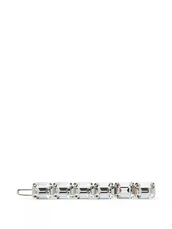 MAISON MICHEL Crystal-embellished Hair Clip - Silver