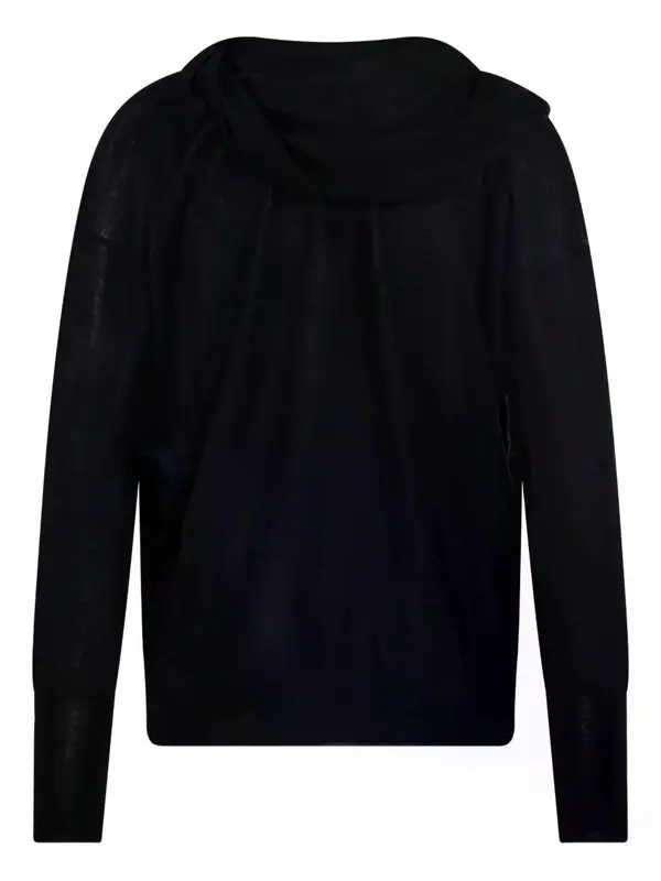 ROBERTO COLLINA Draped Cowl-neck Sweater