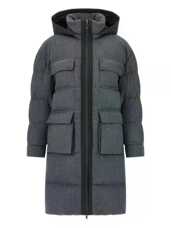 Brunello Cucinelli Wool Down Quilted Coat