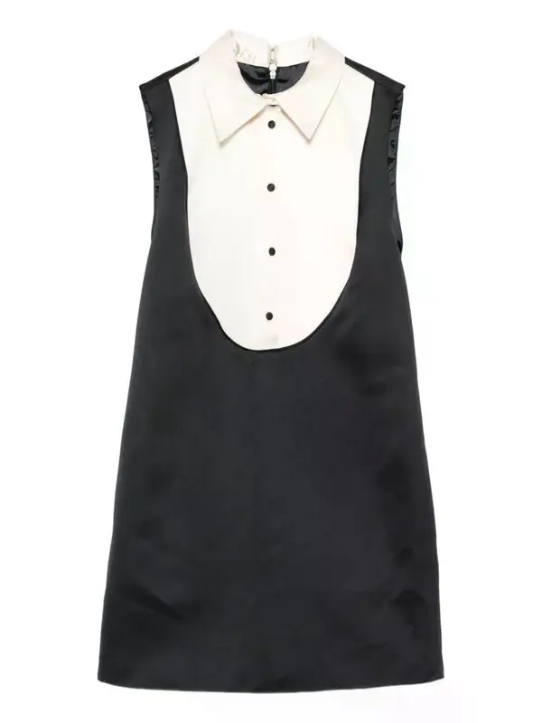 Elisabetta Franchi Point-collar Sleeveless A-line Dress